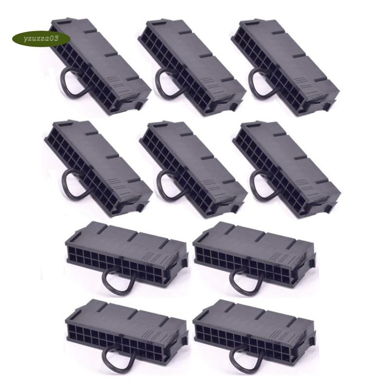 10 PCS ATX PSU 24Pin Power Supply Jumper Jack Adapter Connector for ...