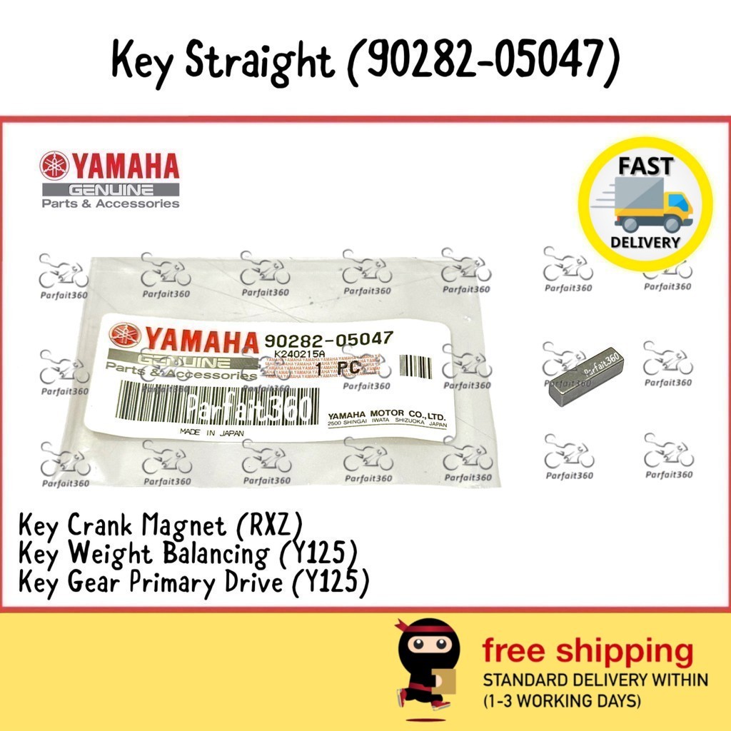 90282-05047 RXZ / Y125ZR Key Straight Engine Balancing Weight / Crank ...