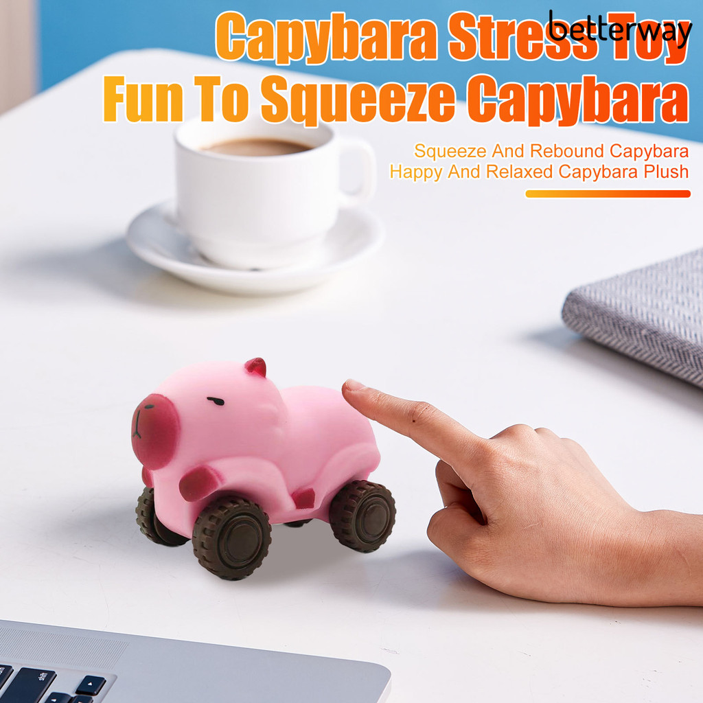 Betterway Cartoon Capybara Car Toy Stress Relief Transformable Capybara ...