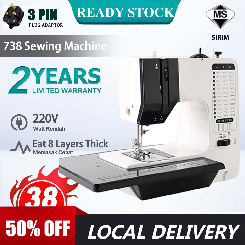 38 Stitches Mini Sewing Machine Electric Double Thread Sewing Machine ...