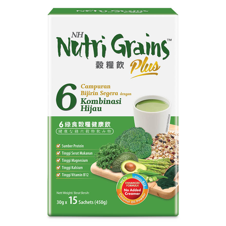 NH NUTRI GRAINS Plus With 6 Green 30g X 15s | Shopee Malaysia