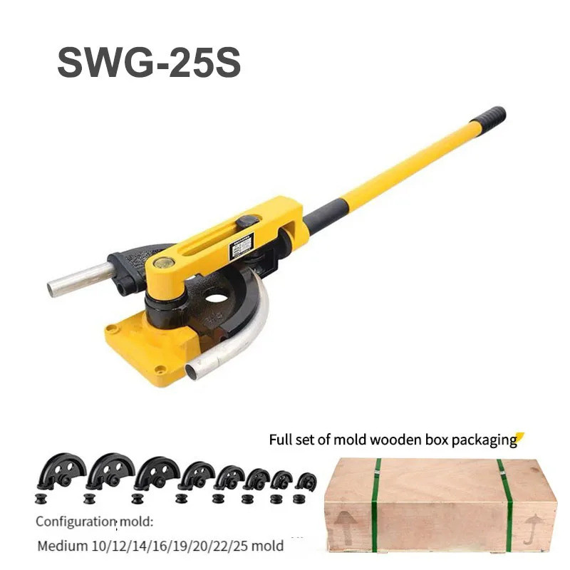 Pipe Bender SWG-25S Manual Bench Steel Tube Bending Kit U-Type ...
