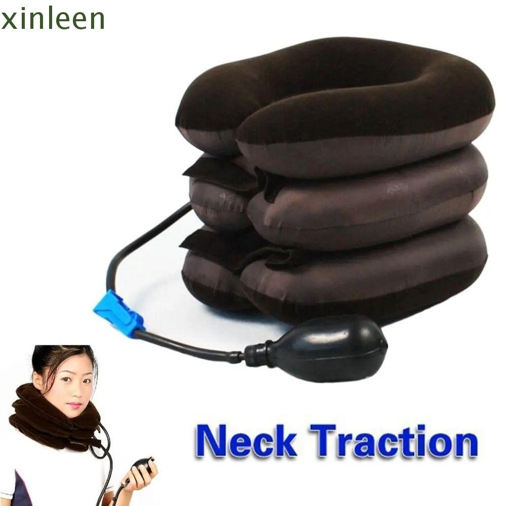 XINLEEN Neck Traction Apparatus Device, 3-layer Breathable Inflatable ...