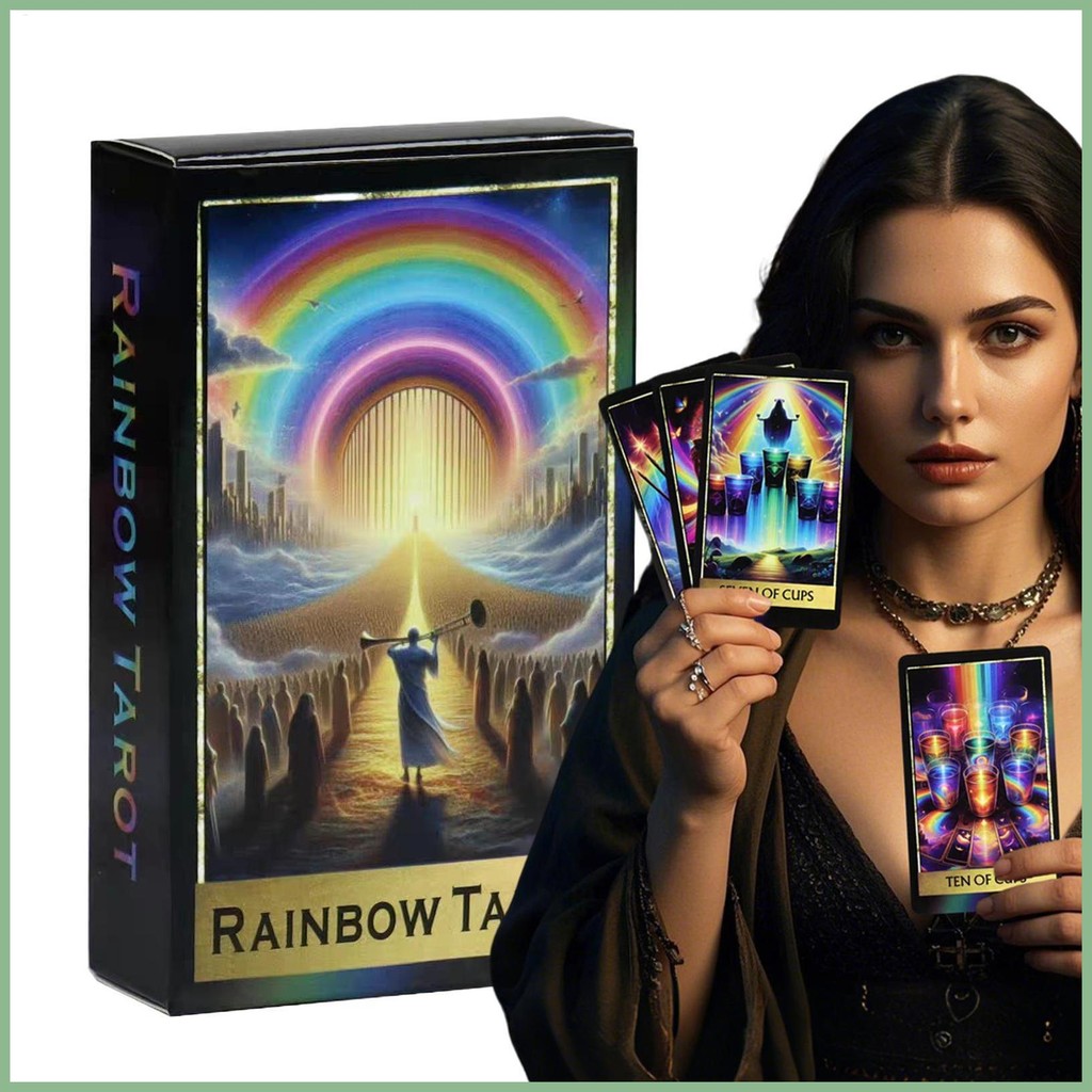 Tarot Cards Rainbow Beginners Intuitive Ancient Antique Tarot Cards ...