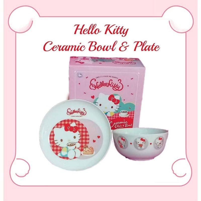 Limited Edition Hello Kitty Ceramic Bowl and Plate Set Unilever ...