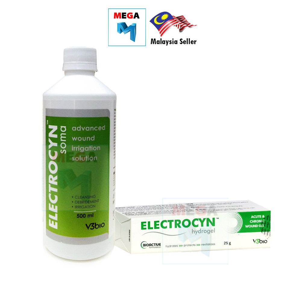 Electrocyn Soma Wound Care Solution 500ml+Electrocyn Hydrogel Wound ...