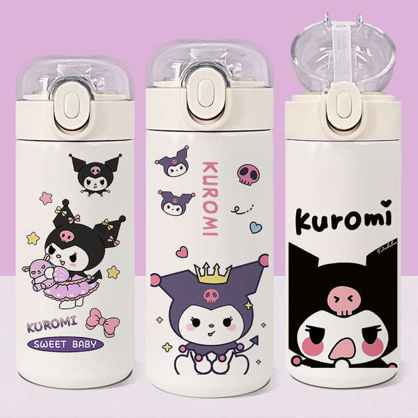 botol air tahan sejuk kuromi botol air tahan sejuk tumbler tahan sejuk budak Kuromi Cute Thermos ...