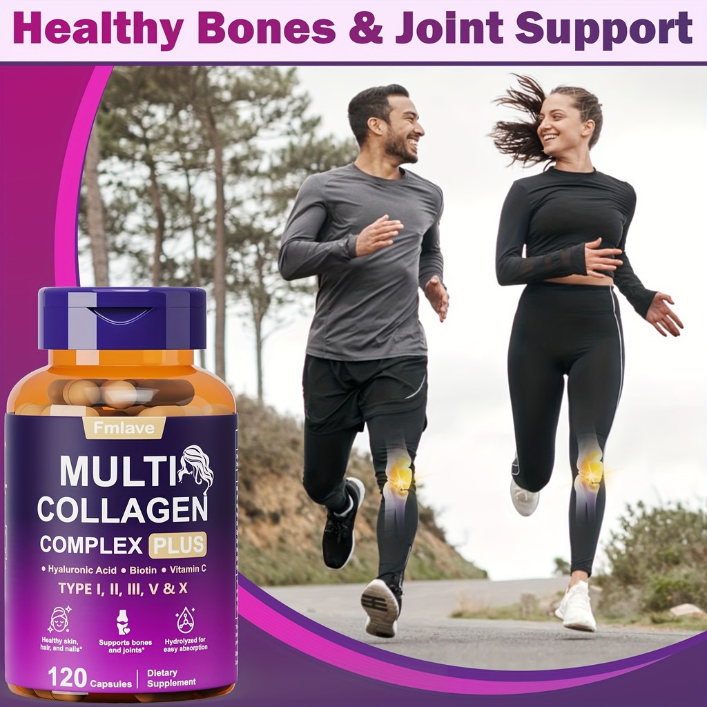 120 Capsules - Multi Collagen Complex Supplement For Hair, Skin And ...