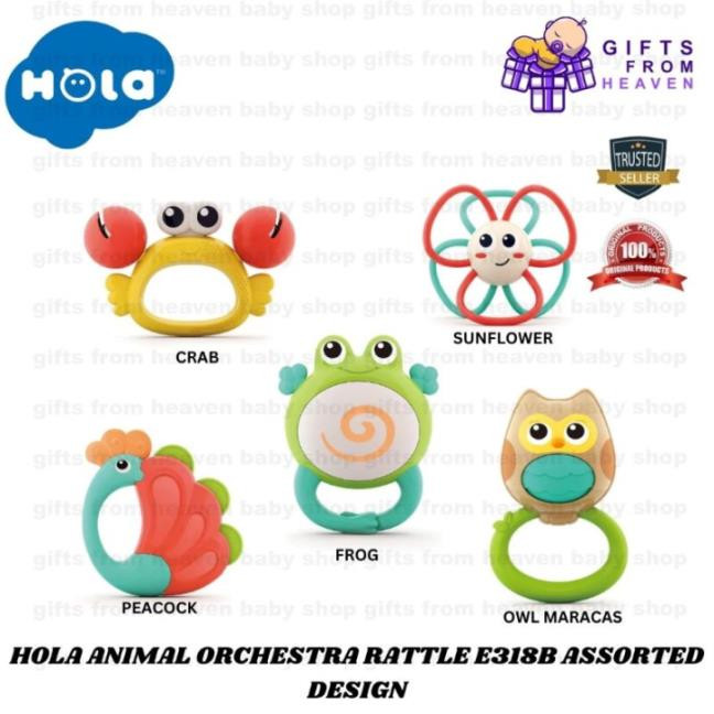 HOLA ANIMAL ORCHESTRA RATTLE ASSORTED DESIGN | Shopee Malaysia