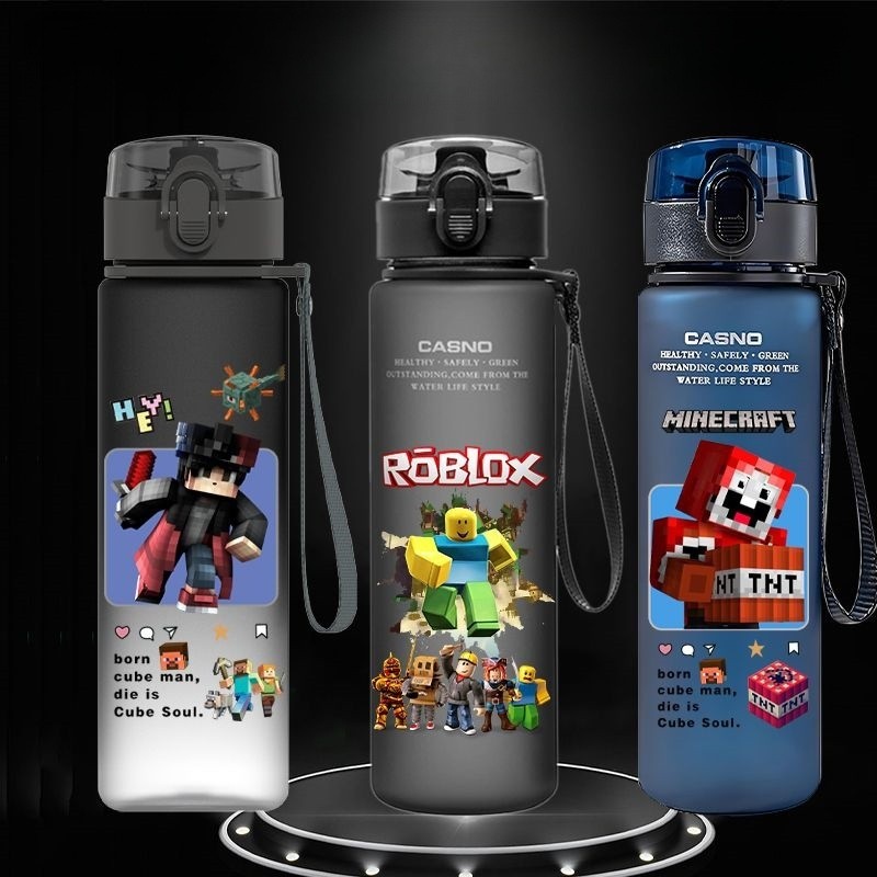 MC Water Cup Cartoon Game Roblox Direct Drinking Frosted Water Bottle ...