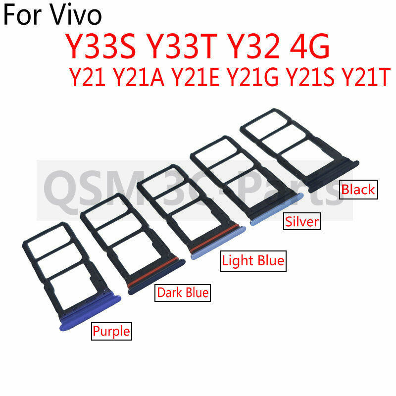 SIM Card Tray Slot Holder Adapter Socket For Vivo Y33S Y33T Y32 4G Y21 ...