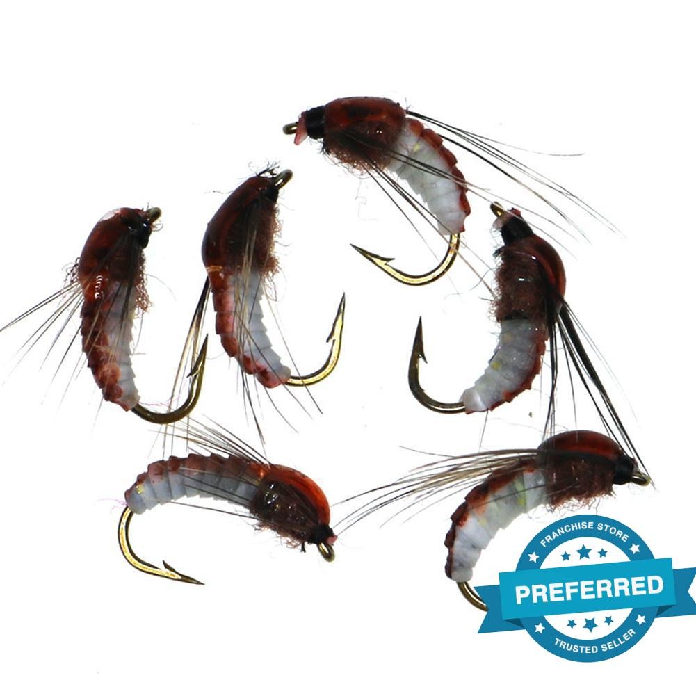 Realistic Nymph Scud Fly For Trout Fishing Lure Bait Insect Micro Lure ...