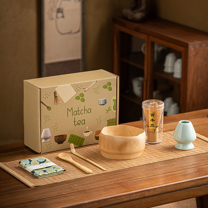 7 in 1 Japanese Matcha Set Matcha Whisk Set Matcha Bowl Bamboo Matcha ...
