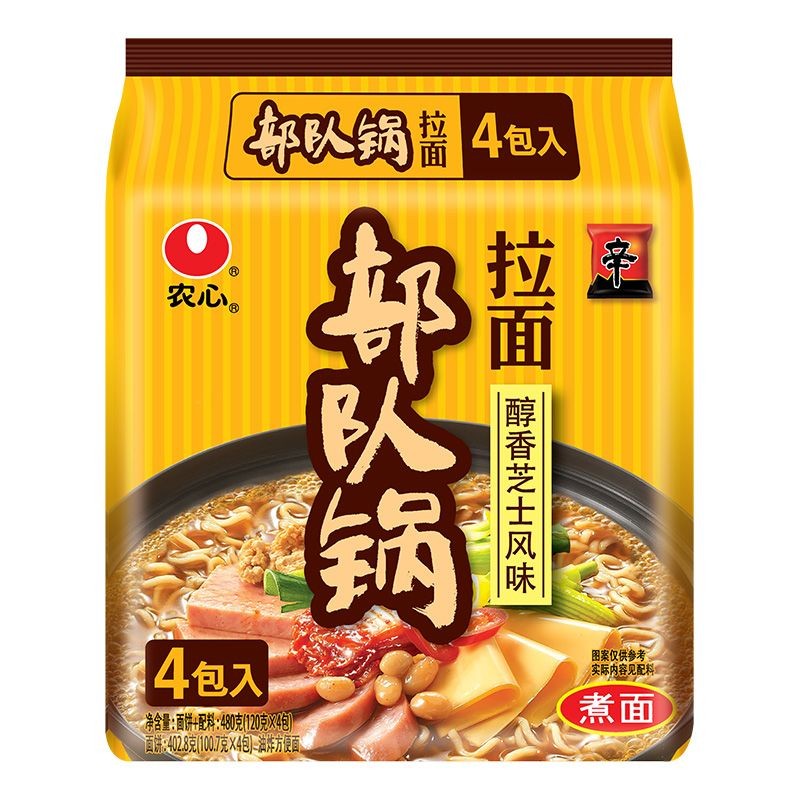 Nongshim Force Hot Pot Ramen Cheese Flavor 118g * 4 Bags Instant ...