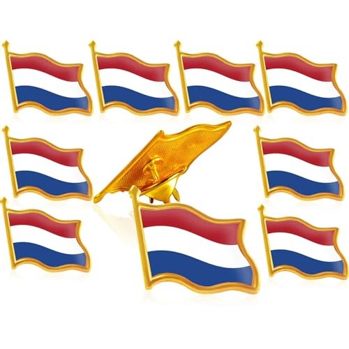 Metal Netherlands Flag Lapel Pin Waving Holland Pins bulk Patriotic ...