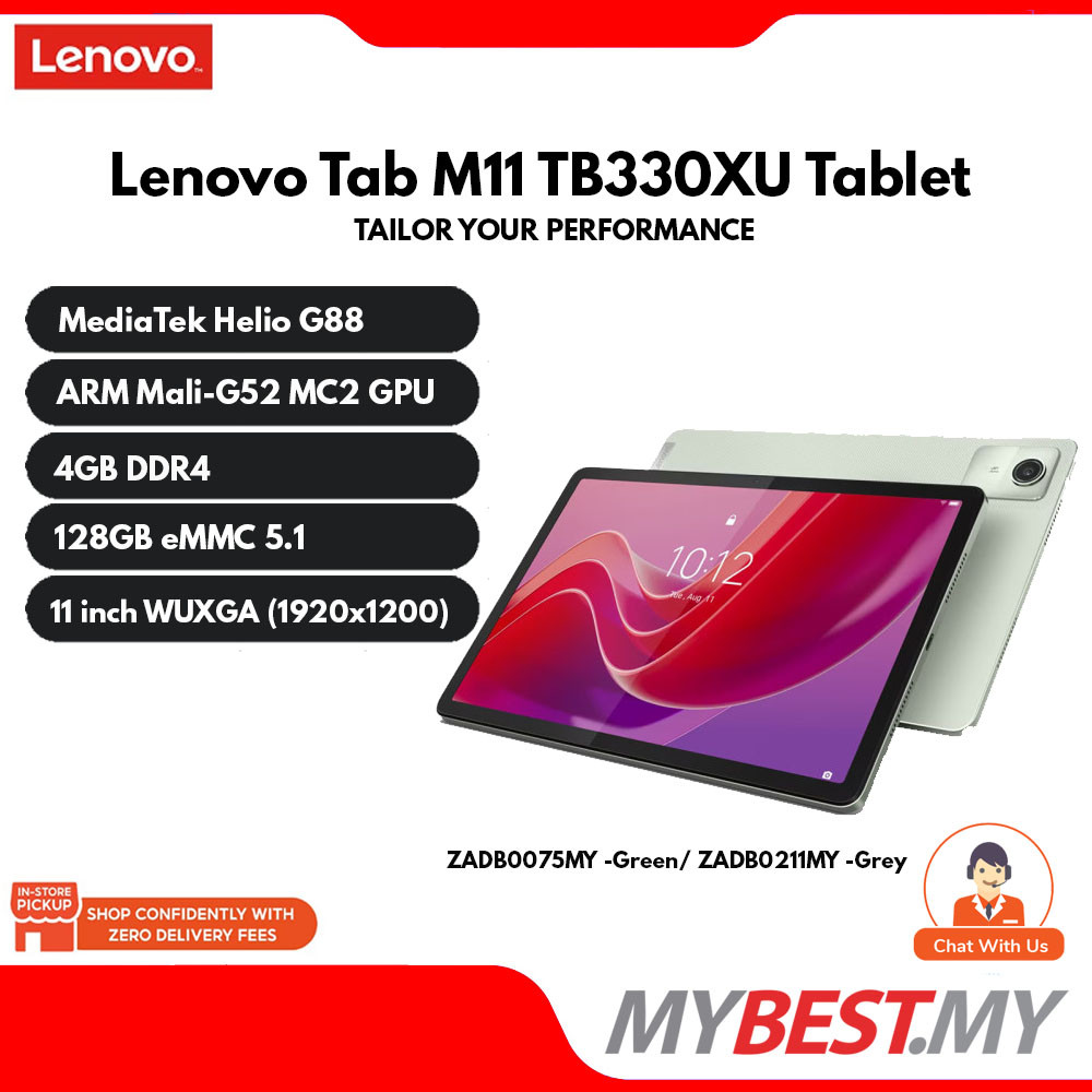Lenovo Tab M11 TB330XU ZADB0075MY/ ZADB0211MY 11'' WUXGA ( Helio G88 ...