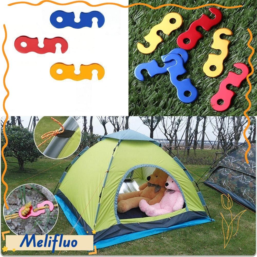 MELIFLUO 10pcs Tent Wind Cord Rope Buckles, Aluminum Alloy Adjustable S ...