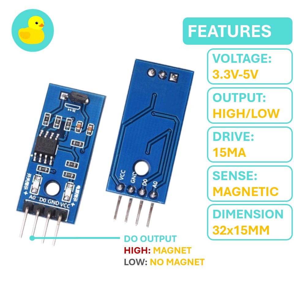 3144E Hall Effect Magnetic Field Sensor Module | Shopee Malaysia