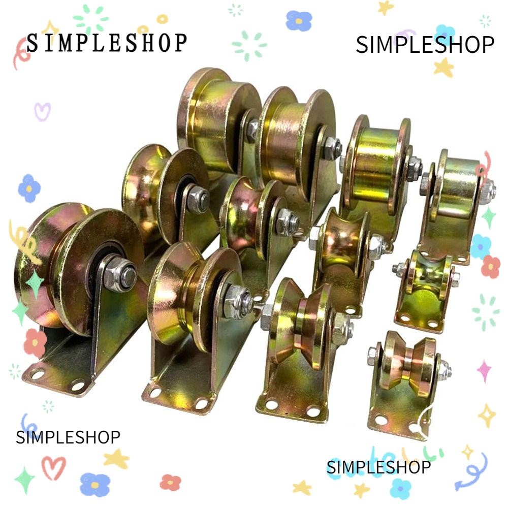 SIMPLESHOP 1Pcs Sliding Door Rollers, U/V/H Shaped Stainless Steel ...