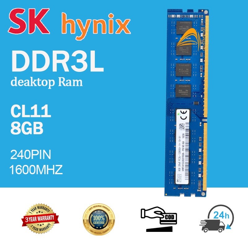 SK Hynix 4GB 8GB RAM DDR3 DDR3L 1333Mhz 1600Mhz Desktop Memory 1Rx8 2Rx8 PC3 PC3L 10600 12800 ...
