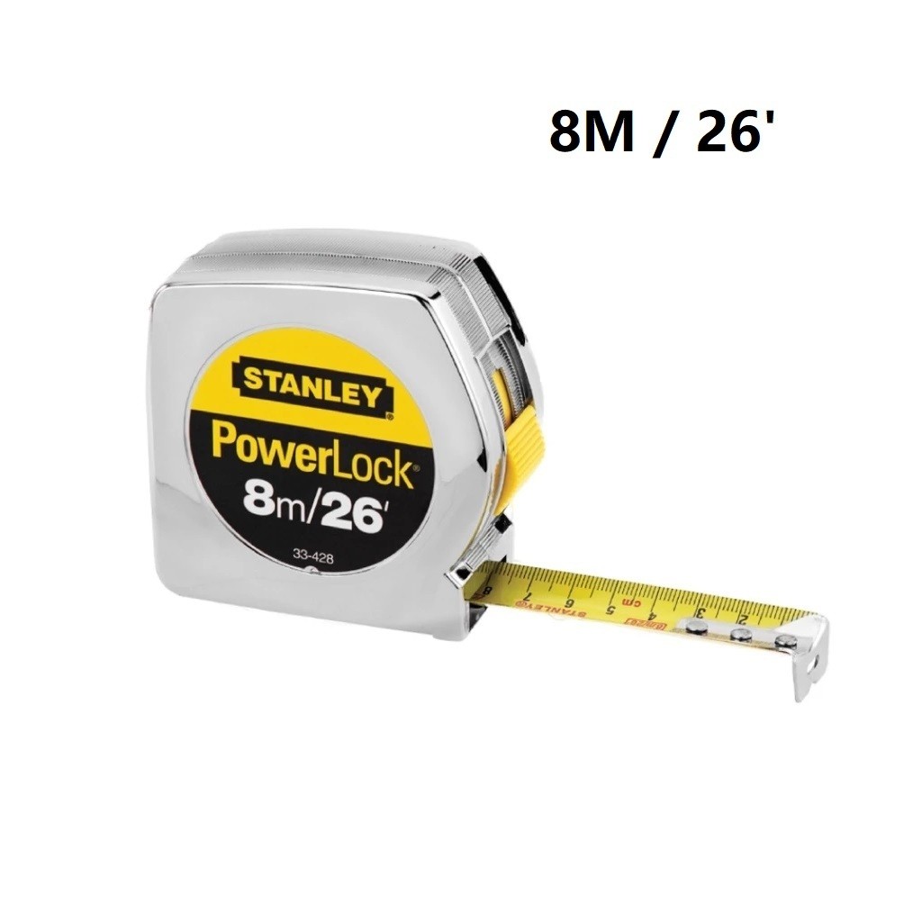 [STANLEY] 8m / 26' Power Lock Measuring Tape | Shopee Malaysia