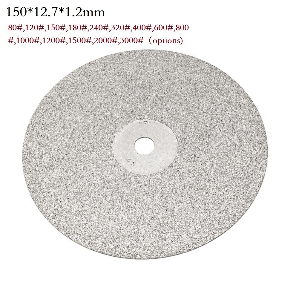 [Super] 6" 150mm Grit80-3000 Diamond Coated Wheel Lapping Disc Flat Lap ...