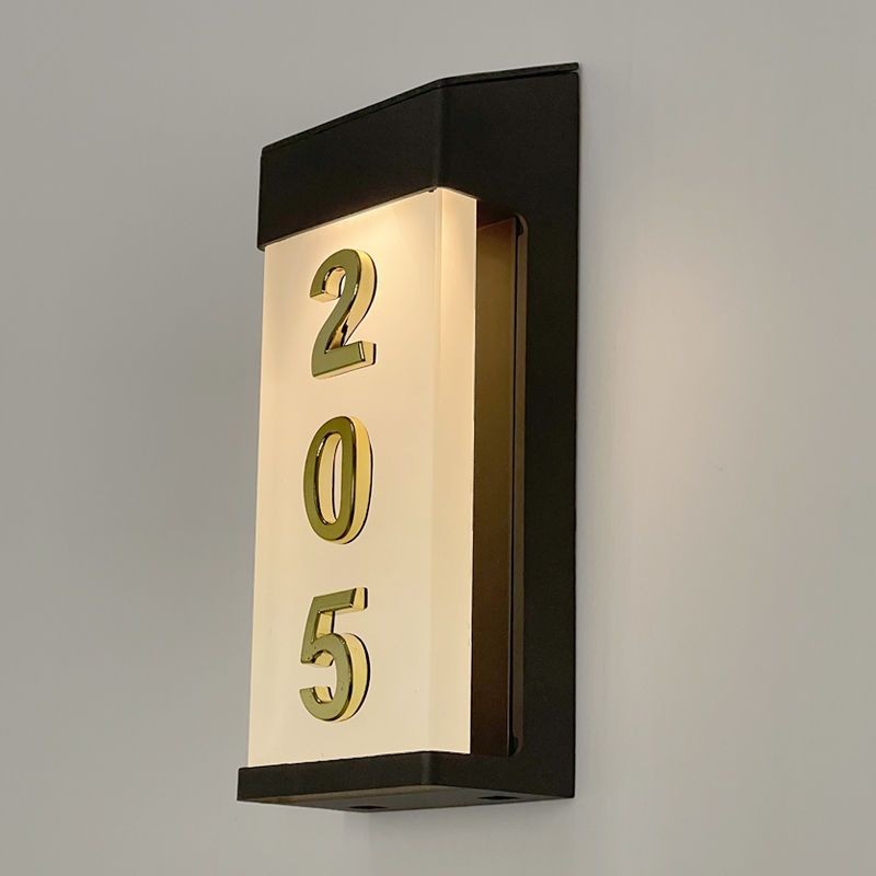 太阳能门牌号 Household House Number Solar Luminous House Number Automatic ...