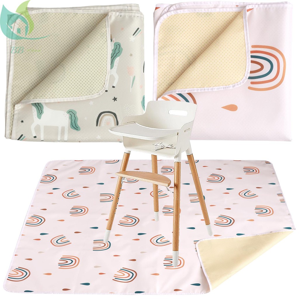 Baby Dining Chair Mat Non-Slip High Chair Food Catcher Waterproof Baby ...