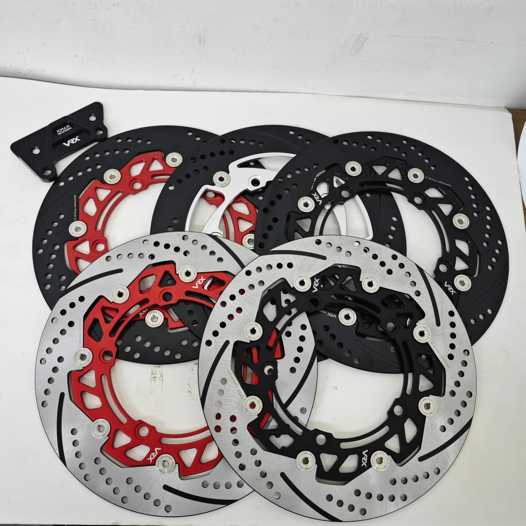 VRX YAMAHA XMAX250 FRONT DISC BRAKE PALTE 300MM + DISC BRACKET ALLOY ...