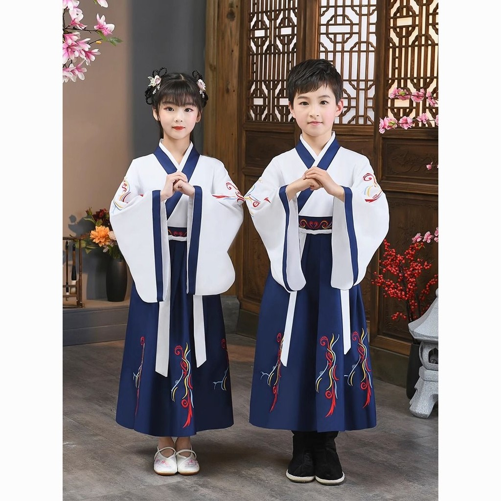 Children Hanfu Performance Costume Boys Chinese School Costume Ancient ...