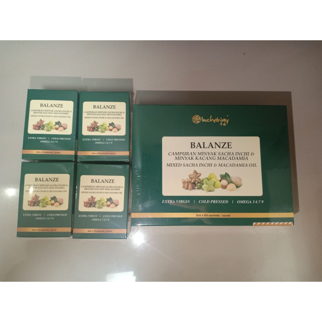 🔥READY STOCK🔥 Inchaway Balanze Mix Sacha Inchi & Mazadamia Oil | Shopee ...