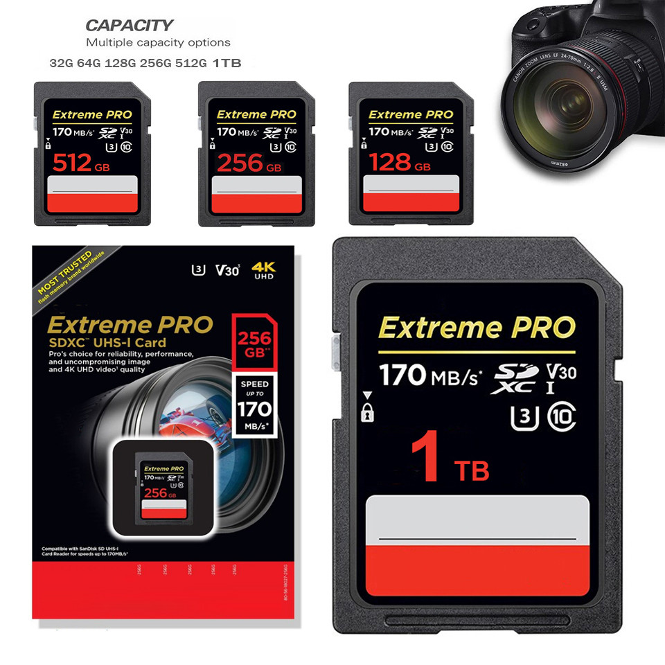 High speed Class 10 SD Card 32GB 64GB 128GB 256GB 512GB 1TB carte sd Memory Card Flash usb stick ...