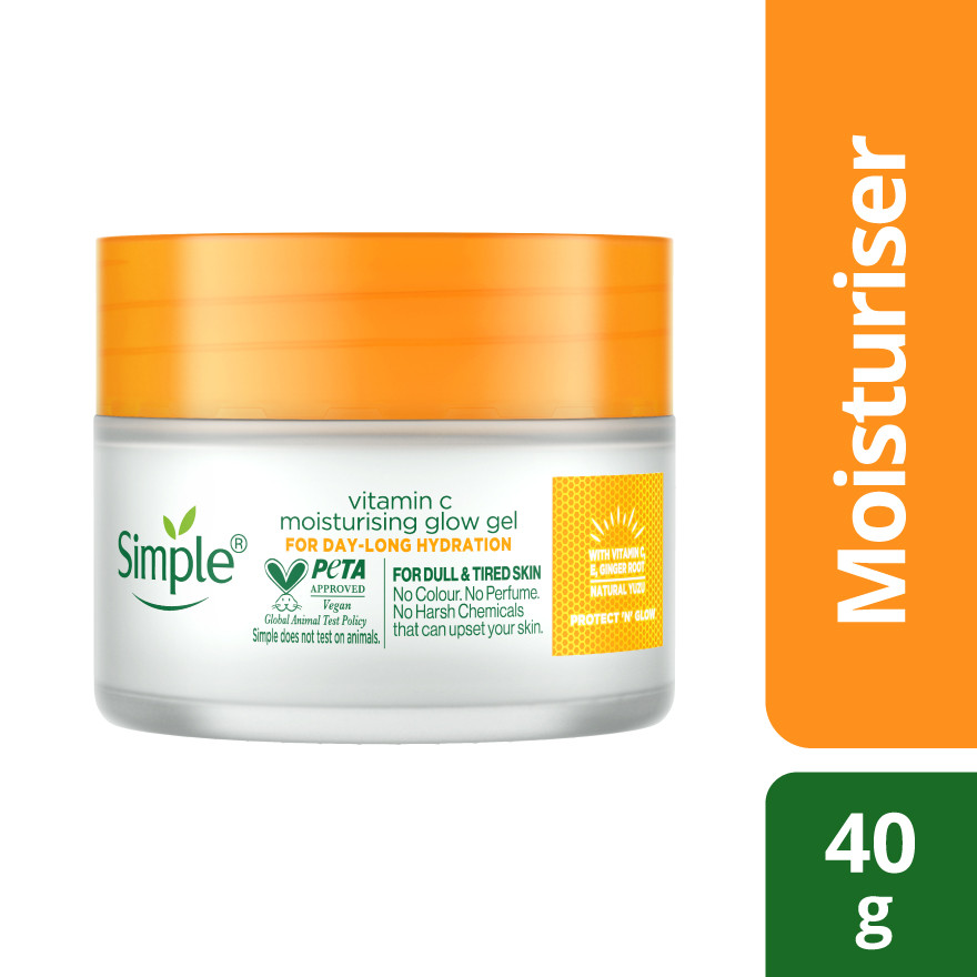 SIMPLE Vitamin C Moisturising Glow Gel 40g | Shopee Malaysia
