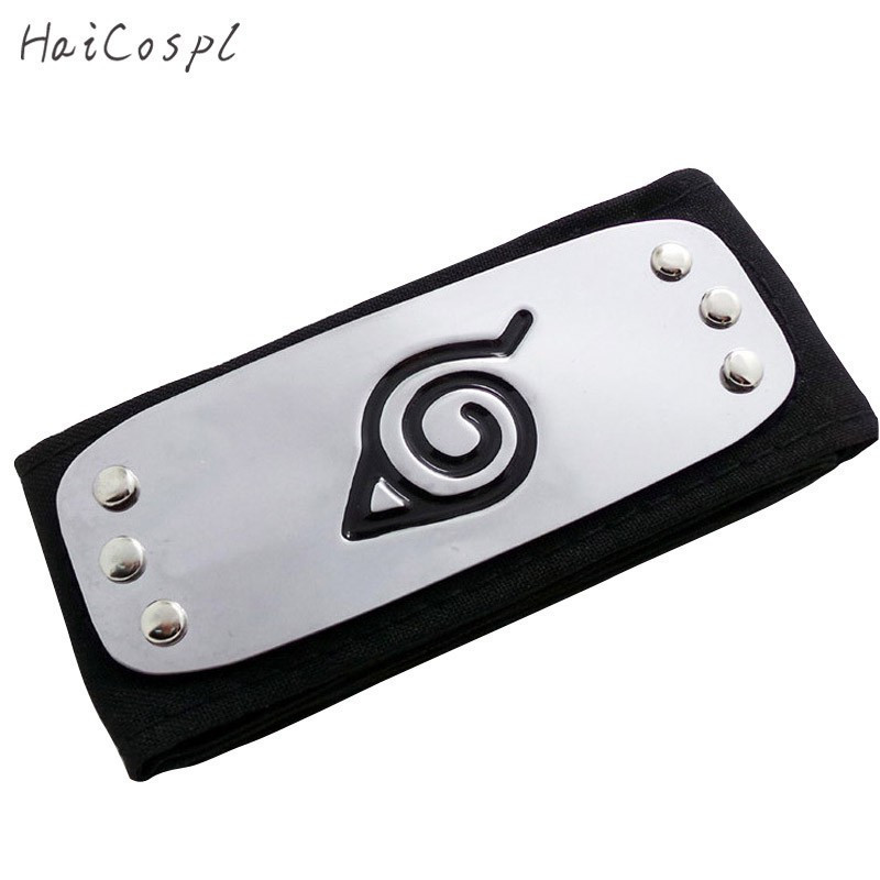 Naruto Headband Anime Cosplay PU Cool Headwear Pain Gaara Orochimaru ...