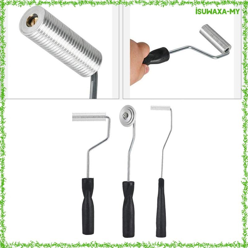 [IsuwaxaMY] Fiberglass Roller Set, Bubble Paddle Tool Fiberglass Laminating Roller Fiberglass ...