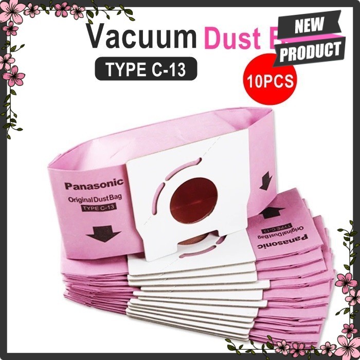 (Original Panasonic) Vacuum Cleaner Dust Bag Type C-13 Replacement Panasonic / Beg Habuk Vakum ...