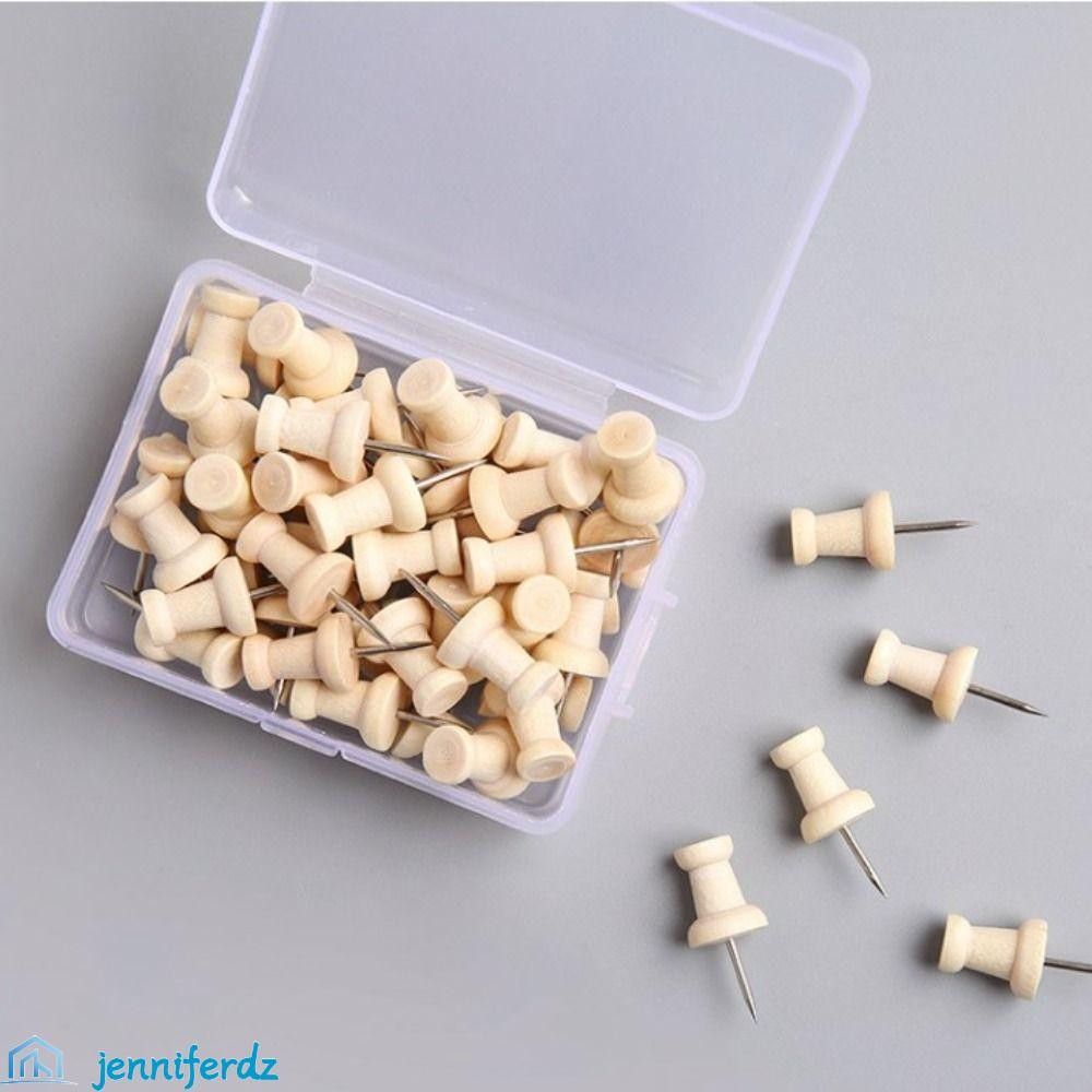 JENNIFERDZ 50PCS Pushpin Thumbtack, Buttons Pins Cork Board Board Tacks ...