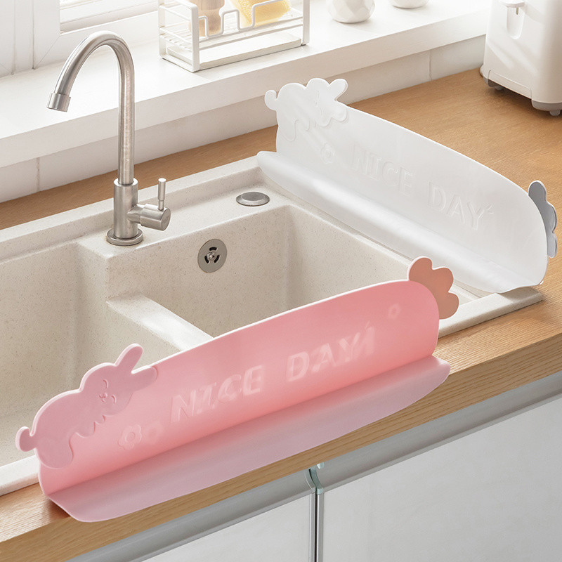 Bunny Sink Side Baffle Kitchen Sink Dishwasher Washbasin Splash-Proof ...
