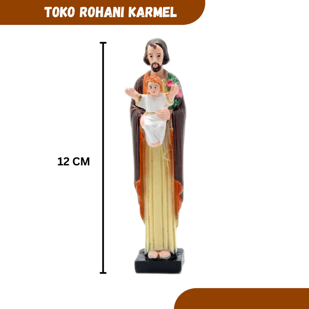 12 CM YOSEP SANTO STATUE / YOSEF STATUE / MOTHER MARIA AND YOSEP STATUE ...