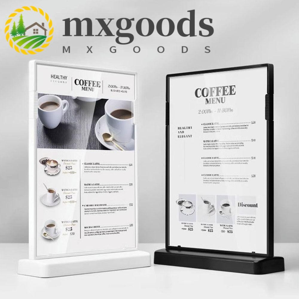 MXGOODS Menu Display Stand, A4 a5 a6 Plastic Acrylic Sign Holders, Menu Holders Anti Drop T ...