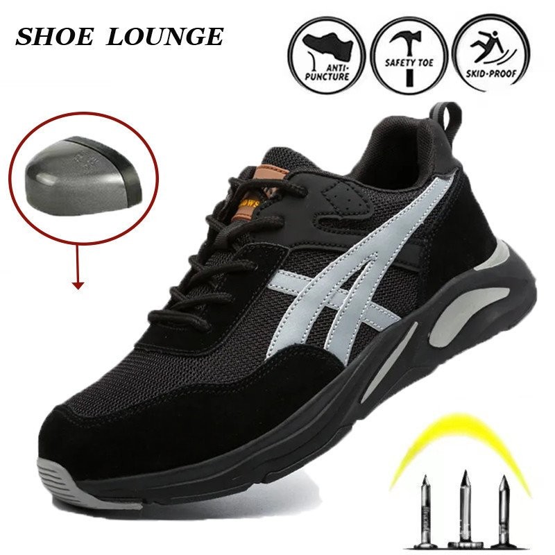 Ultra-Light Safety Shoes Men Women Steel Toe Hiking Shoes Work Welding ...