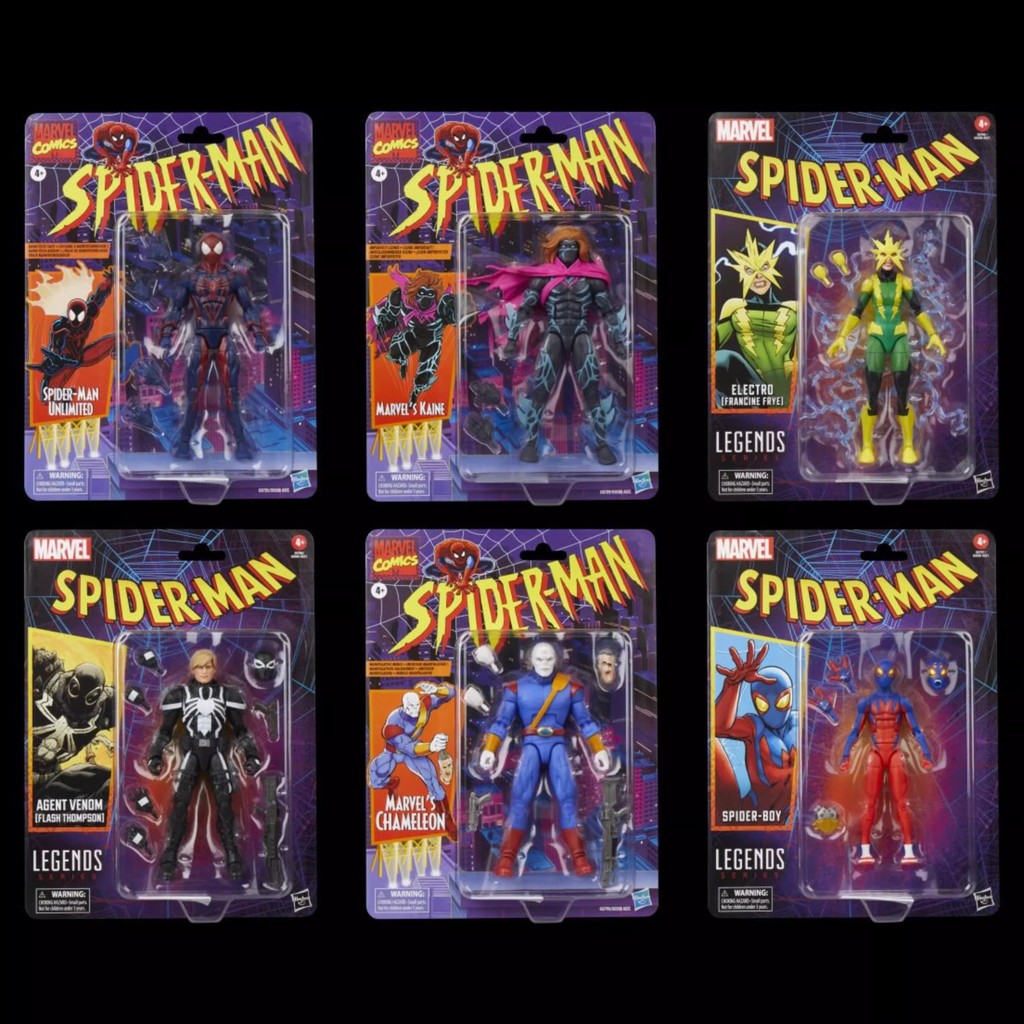 Hasbro US version 1/12 ML Marvel Legend Retro Comics Spider-Man Electro ...