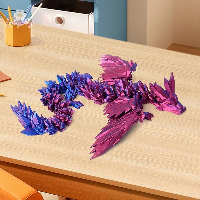 Luckybabys> 3D Printed Feilong Living Room Ornaments Multi-jointed ...