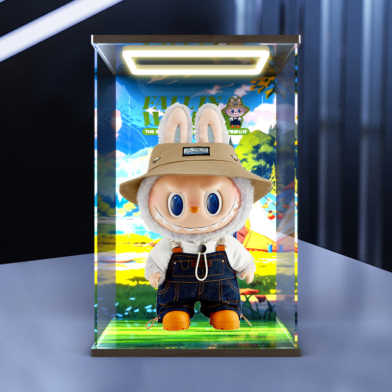 P POPMART POPMART labubu Spring Wild Home Vinyl Doll Epaulette Light ...