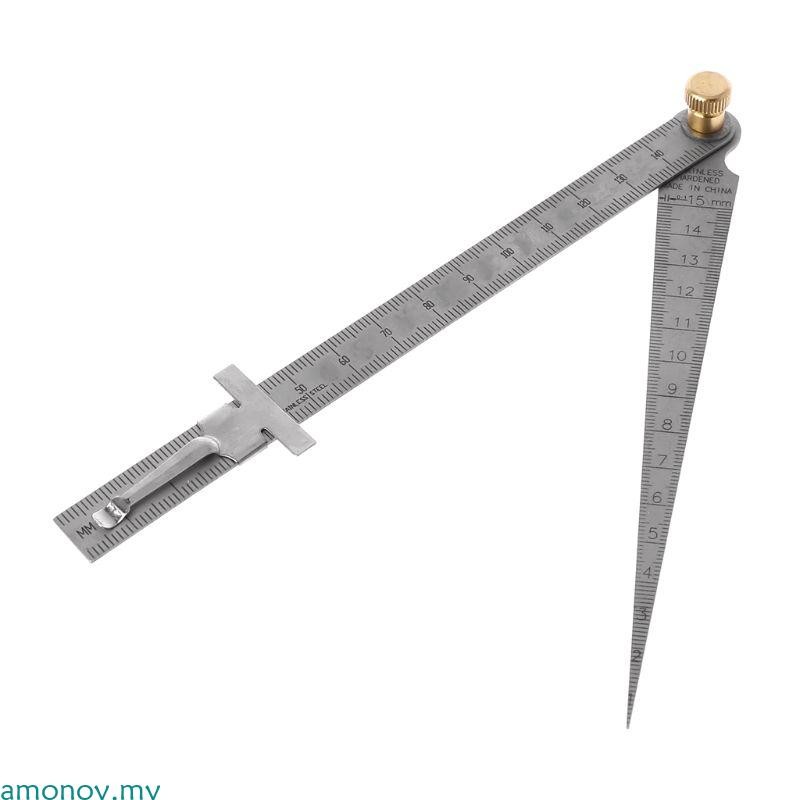 amonoy Precision Stainless Steel Ruler Gage Depth Ruler Hole Inspection ...