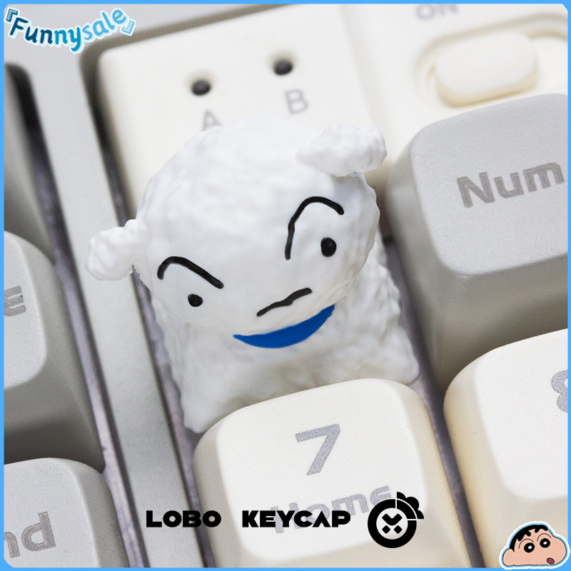 Crayon Shin-chan Resin Keycap – Shiro Character Design, Cute and Creative Artisan Key for ...