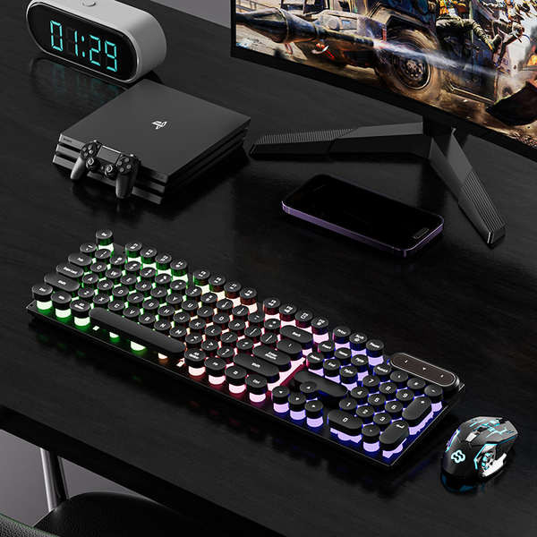 keyboard wireless wireless keyboard Woer Luminous Gaming Keyboard Mouse ...