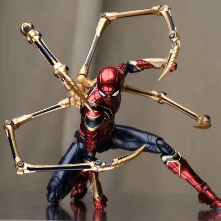 SHF Iron Spider-Man Marvel Series Figure GK Anime Figure Model Birthday ...
