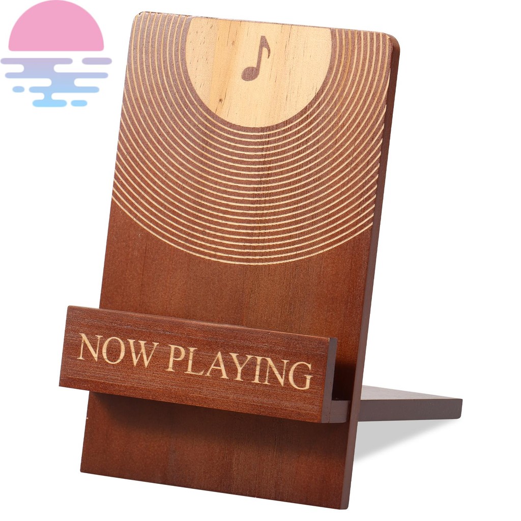 Wood Now Playing Vinyl Record Stand Elegant Record Holder Stand Vintage ...