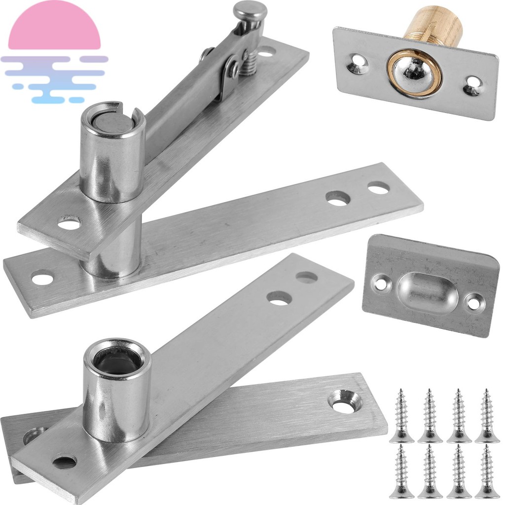 Door Pivot Hinge Kit 360° Rotation Pivot Hinge Invisible Heavy Duty ...